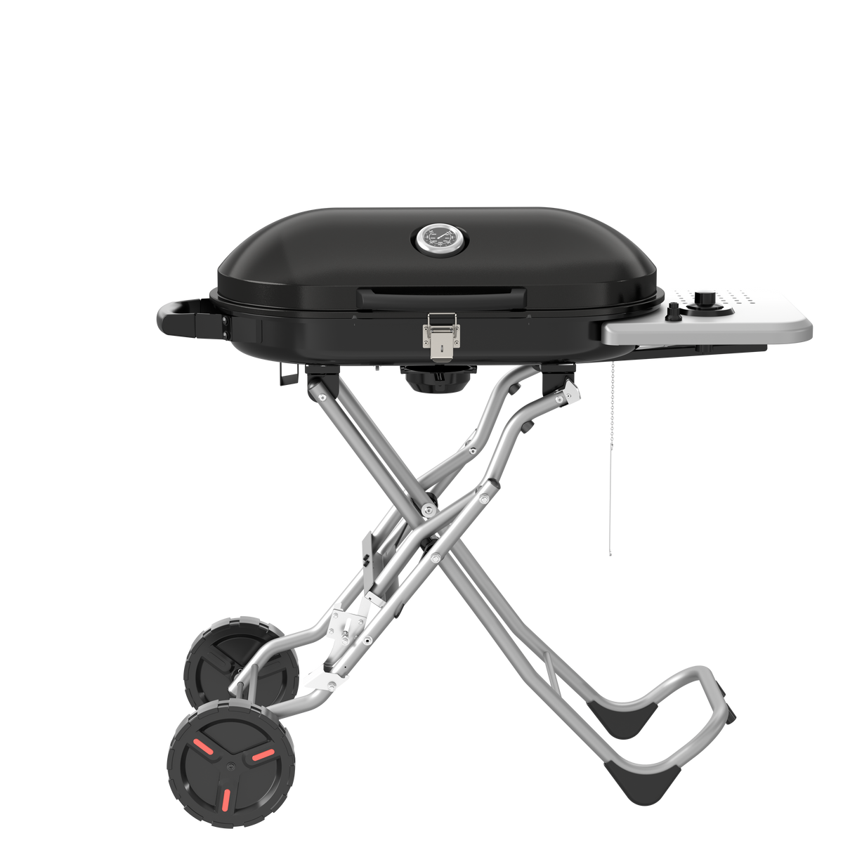 R.W.FLAME 15000 BTU Portable Propane Folding Gas Grill w/ Wheels & Side ...