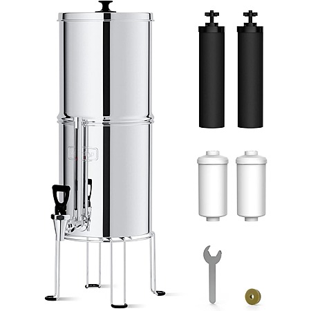 Prime Members: Waterdrop Gravity-fed Water Filter System w/ 4 Filters ...