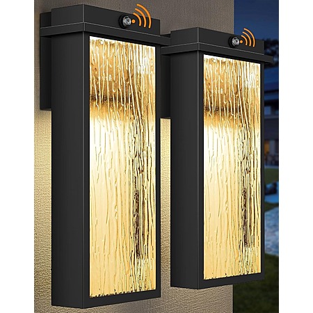 Prime Members: 2-Pack PARTPHONER Outdoor LED Wall Light $62.99 + Free ...