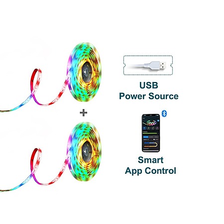2-Pack 16.4' Olight Ostrip LED Strip Light With Smart App + i3E EOS ...