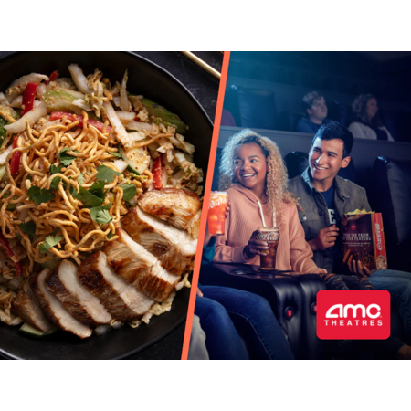 AMC Movie Theatre Tickets for 2 + $50 P.F. Changs Gift Card for $59 ...
