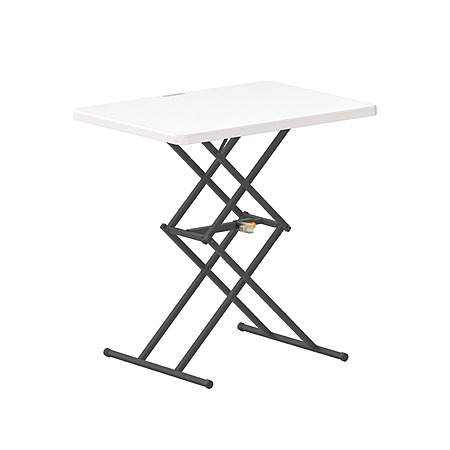 28" FanttikOutdoor Quick Pop-Up Folding Table w/ 3 Adjustable Heights ...