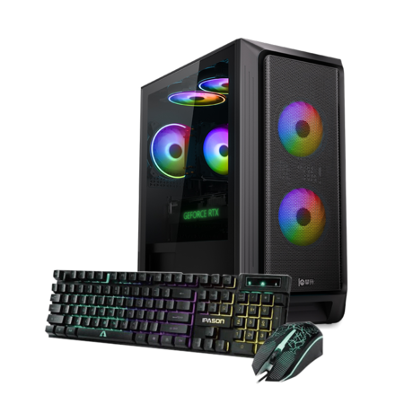 IPASON Gaming Desktop: AMD Ryzen 5 5600G, NVIDIA RTX 4060Ti, 16GB DDR4 ...