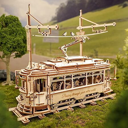 RoWood 3D Wooden Mechanical Tram Model Puzzle $22.50 + Free Shipping ...