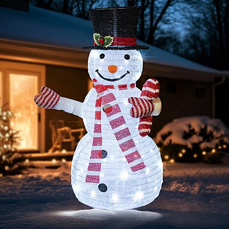Outdoor Pre-Lit Snowman w/70 LED Lights (3.5') $23 + Free Shipping w/ Prime or $35+ - 2024-12-11
