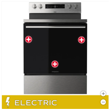 Mora 30-in Smooth Surface 5 Elements 5.8 cu. ft. Steam-Cleaning, Air ...