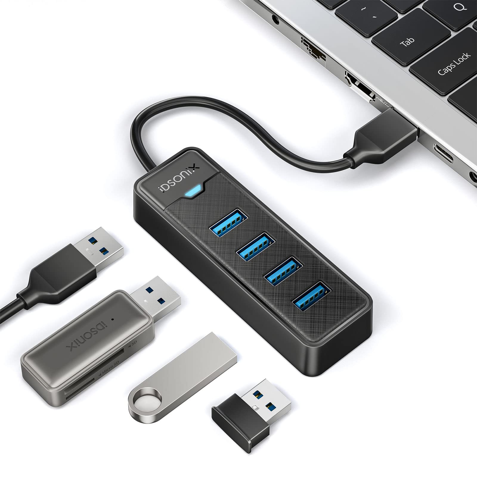 $4.49 4-Port USB Hub 3.0 for Laptop - iDsonix USB 3.0 Hub 5Gbps ... $4.49 4-Port USB Hub 3.0 for Laptop - iDsonix USB 3.0 Hub 5Gbps ...