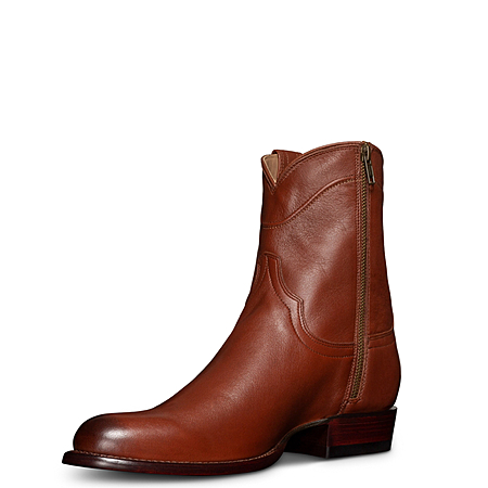 Men's Zipper Cowboy Boots - Leather Zip-Up Boots | The Dean - Bourbon ...