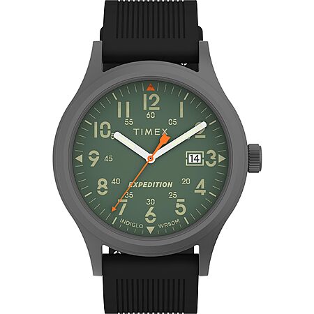 40mm Timex Expedition Metal Field Men’s Analog Watch w/ Black Silicone ...