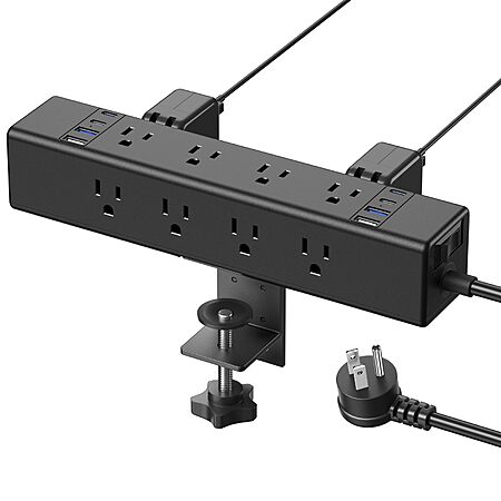 $19.99*:4800J CCCEI 12-Outlet Desktop Clamp Power Strip Surge Protector ...