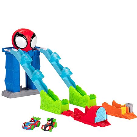 $20.73*:Marvel Spidey Mega Jump HQ 39" Dual Race Track with Elevator ...