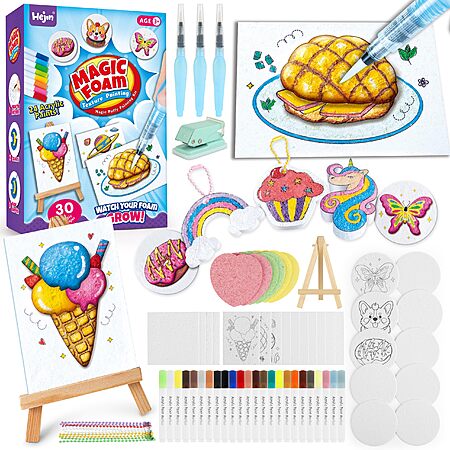 [AC]$9.99*:70PCS Magic Foam Texture Painting Kit – 3D Puffy Paint Set ...
