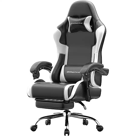 $69.99: Dowinx Gaming Chair – Adjustable Armrests, Footrest & Recline ...