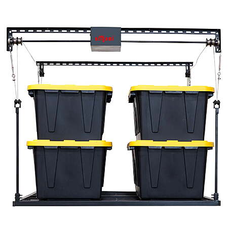 Origami Motorized Garage Ceiling Storage Rack, 52" x 25" Overhead Lift ...