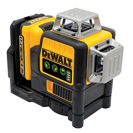 $434: DEWALT DW089LG Line Laser 3 x 360 Green Beam 12V MAX Lithium-Ion ...
