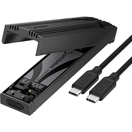 [Prime] SABRENT USB Type-C 10Gbps M.2 NVMe SSD Tool-Free Enclosure (up ...