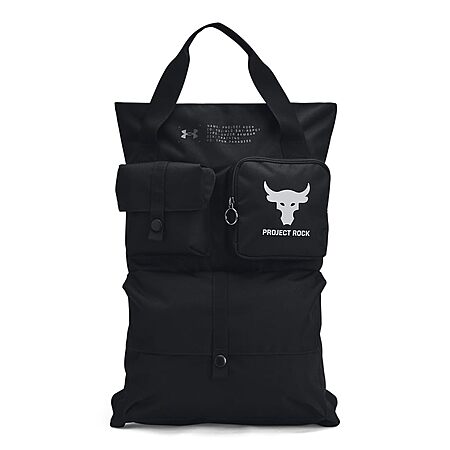[Prime] 19L Under Armour Project Rock Gym Sack (Black/Mod Grey) $12 ...