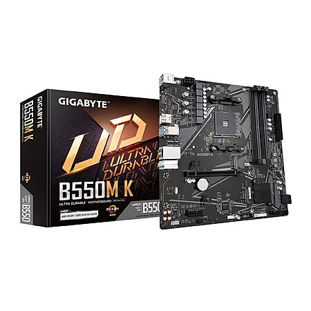 Prime Members: Gigabyte B550M K Micro ATX AM4 Motherboard $57.94 + Free ...
