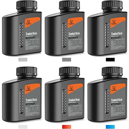 TecBears 3D Printer Resin Bundle 6 x 0.33kg Bottles (Total 2kg / 4.4lb ...