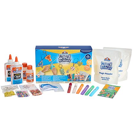 Elmer’s Stretch 'N Create Dough Kit, 3 Ways to Play, Keychains and ...