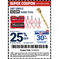 Harbor Freight: Coupon Savings: Online/In-Stores: Any Single ICON Hand ...