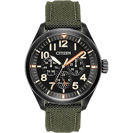 Citizen Men's Eco-Drive Weekender Garrison Field Watch, in Stainless ...