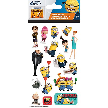$1.39: Trends International Despicable Me - 4 Sheet Stickers at Amazon ...