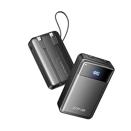 JOYFAR 30,000mAh 65W Laptop Travel Powerbank w/ Built-in Cables: 2-Pk ...