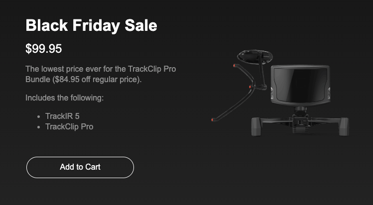 TrackIR 5 Pro Bundle - $99.95 +shipping
