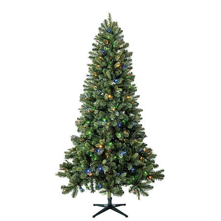 7.5' Evergreen Classics Pre-Lit Benton Pine Artificial Christmas Tree w ...