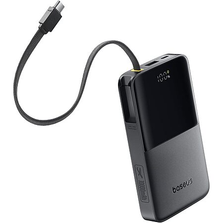 Baseus 3-Port 22.5W PD Fast Charging 10000mAh Power Bank w/ Built-in ...