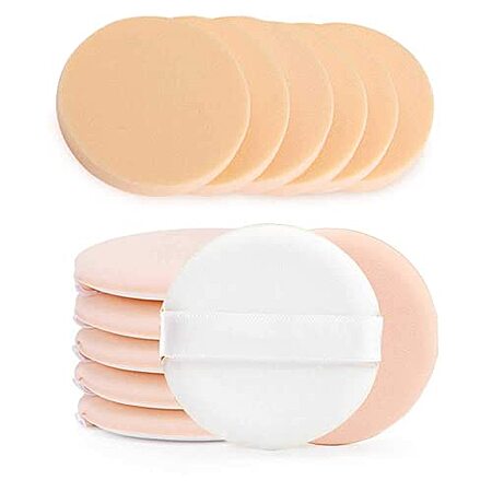 BEAKEY 12 pc. Powder Puff with Air Cushion Makeup Sponges (6 Compact ...