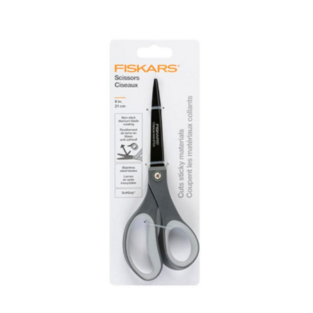 8" Fiskars Everyday Non-Stick Titanium Scissors w/ SoftGrip $6 + Free ...