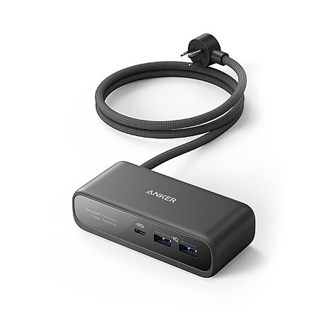 Prime Members: Anker 521 Power Strip w/ 3 AC Outlets, 30W USB-C Port ...