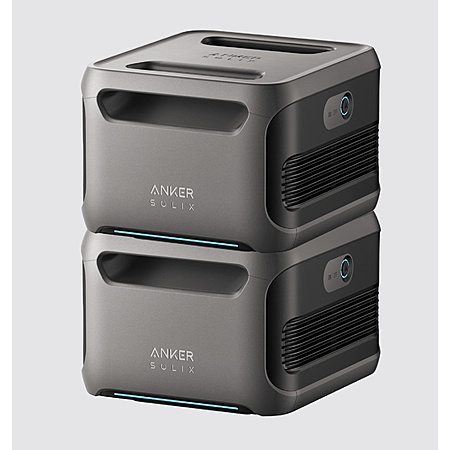 2x Anker SOLIX BP3800 Expansion Battery (7,680Wh) + Anker 521 200W ...
