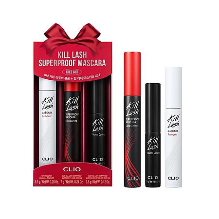 CLIO Kill Lash Superproof Mascara Holiday Gift Set: 001 Long Curling ...