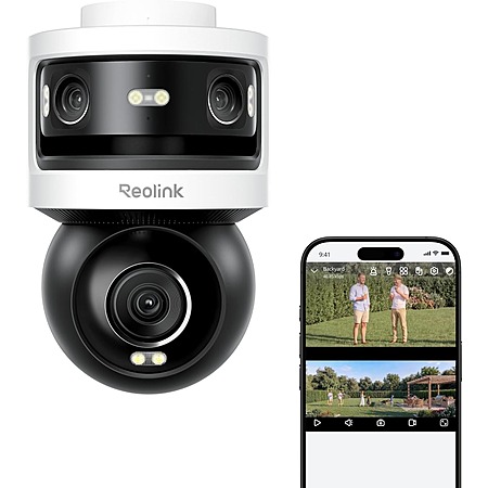 Reolink OMVI 3i PoE Triple-Lens 10MP 180° Panoramic & 4K Pan-Tilt ...