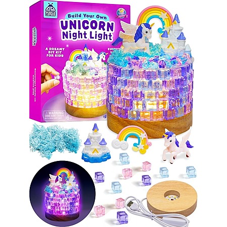 PURPLE LADYBUG Kids DIY Unicorn Night Light LED Lamp Craft Kit $8.49 ...
