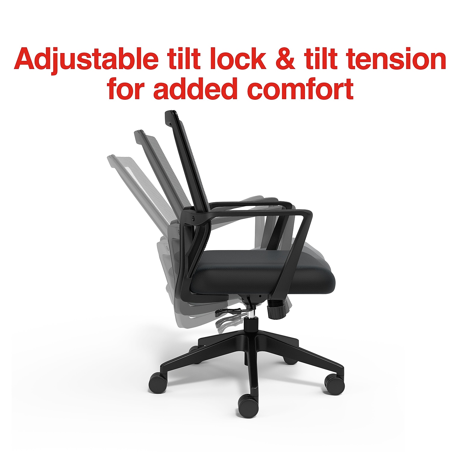 Staples Cartwright Ergonomic Fabric Swivel Task Chair (Black) $50 ...