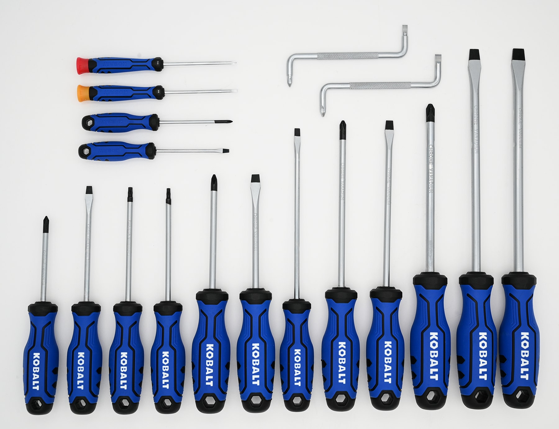 18-Piece Kobalt Plastic Handle Magnetic Assorted Screwdriver Set $20 ...