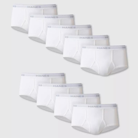9-Pack Hanes Men's ComfortFlex Tagless Cotton Briefs (White) $16 ($1.78 ...