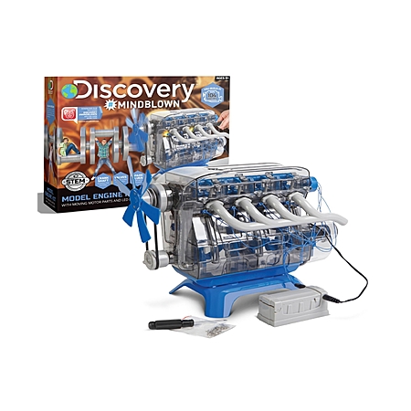 104-Piece Discovery #Mindblown Model Engine Kit w/ Moving Parts ...