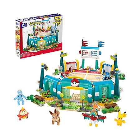 1107-Piece MEGA Pokemon Training Stadium Building Toy Kit w/ 5 ...