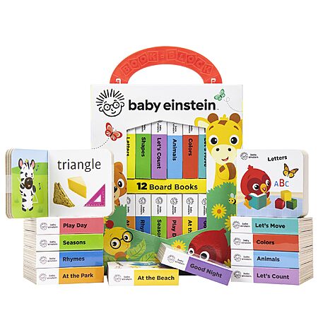 12-Book Baby Einstein My First Library Block Board Book Set $6.24 ...