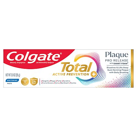 3-Oz Colgate Total Plaque Pro Release Whitening Toothpaste $2.12 w/ S&S ...