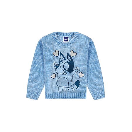 Toddler Character Girls Chenille Sweater: Bluey Valentines, Harry ...