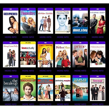 25 Romantic Comedies Universal Studios Digital Collection (HD, UHD) $49 ...