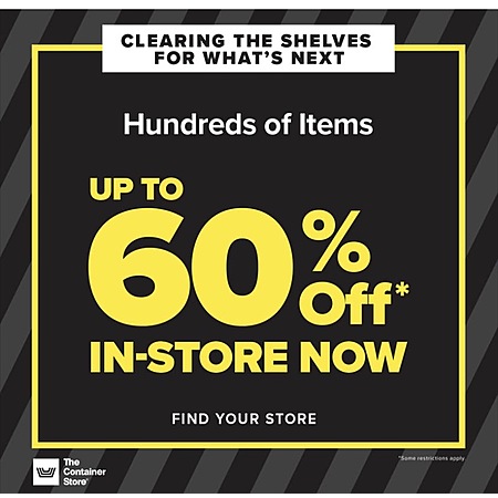 Container Store: Now 60% off almost everything in-store+ online - 2026 ...
