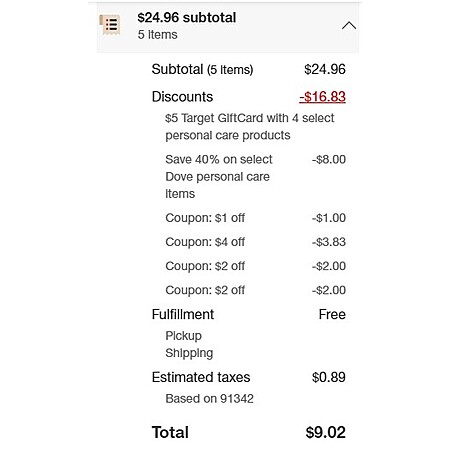 Circle 360 members: $5 Target GC + Dove Shampoo, Hand Wash, Deodorant ...