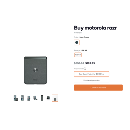 Boost Mobile | Motorola RAZR 2023 5G | $199 + $60 1 month service + tax ...